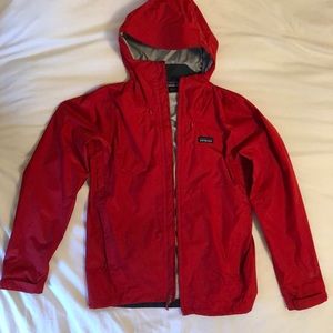 Patagonia | Jackets & Coats | Mens Medium Red Patagonia Rain Jacket ...